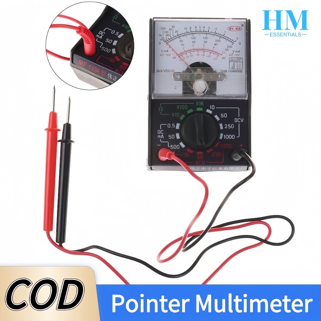 Pointer Multimeter Tester Multimeter Voltage Tester Analog Volt-Ohm ...