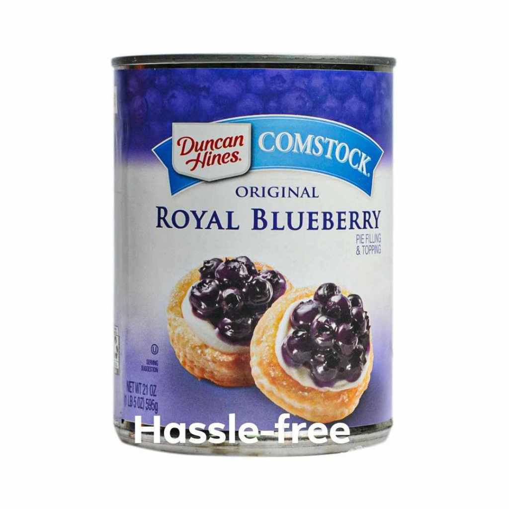 DUNCAN HINES COMSTOCK ORIGINAL ROYAL BLUEBERRY PIE FILLING & TOPPING ...