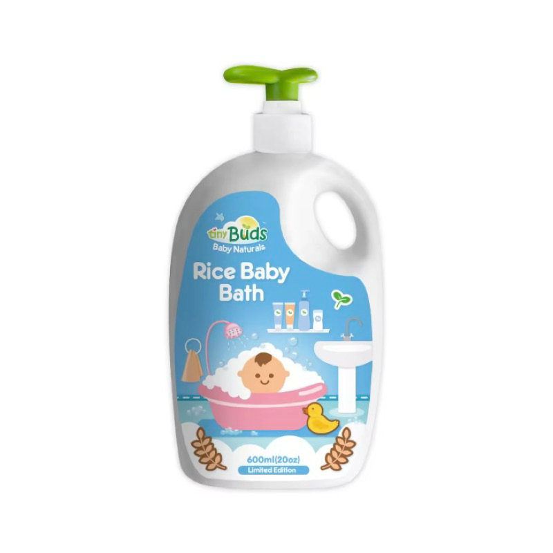 Tiny Buds Rice Baby Bath (600ml) | Shopee Philippines