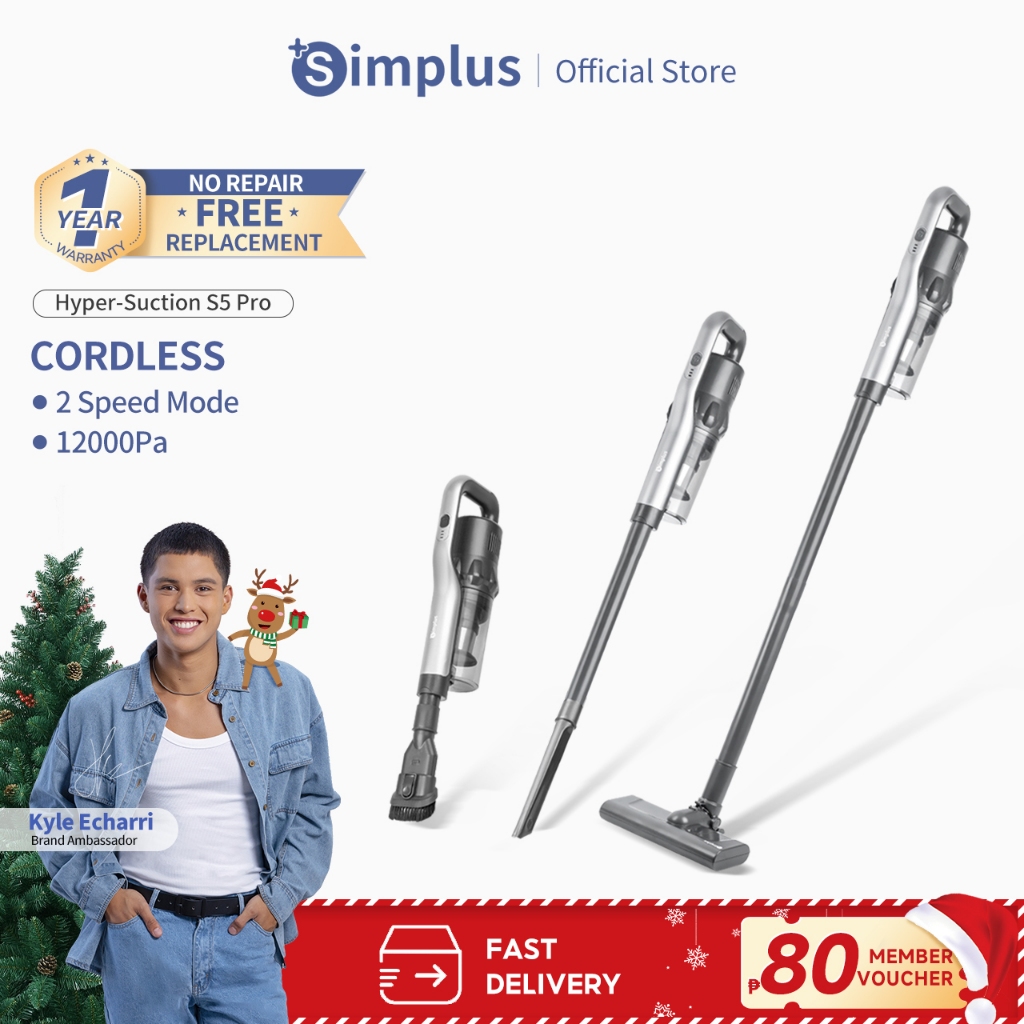 Simplus Cordless Vacuum Cleaner for Home Bed Sofa Car Hand-Held ...