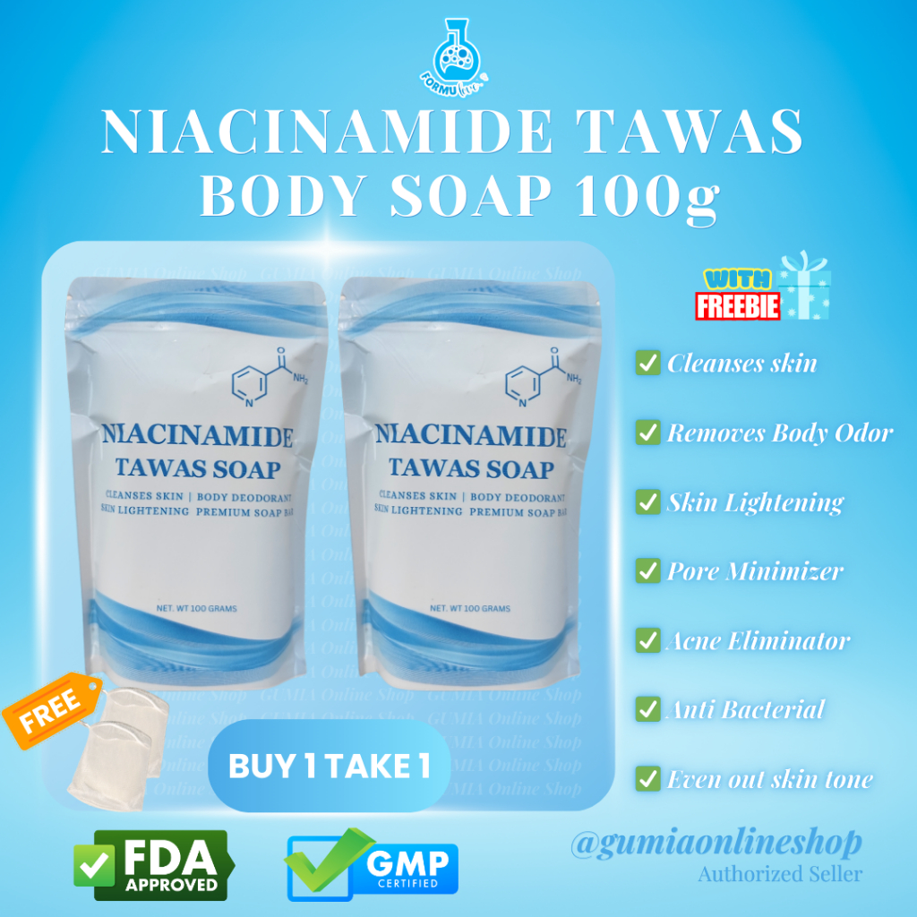 NIACINAMIDE TAWAS SOAP 100g by Formulove | GUMIA | Shopee Philippines