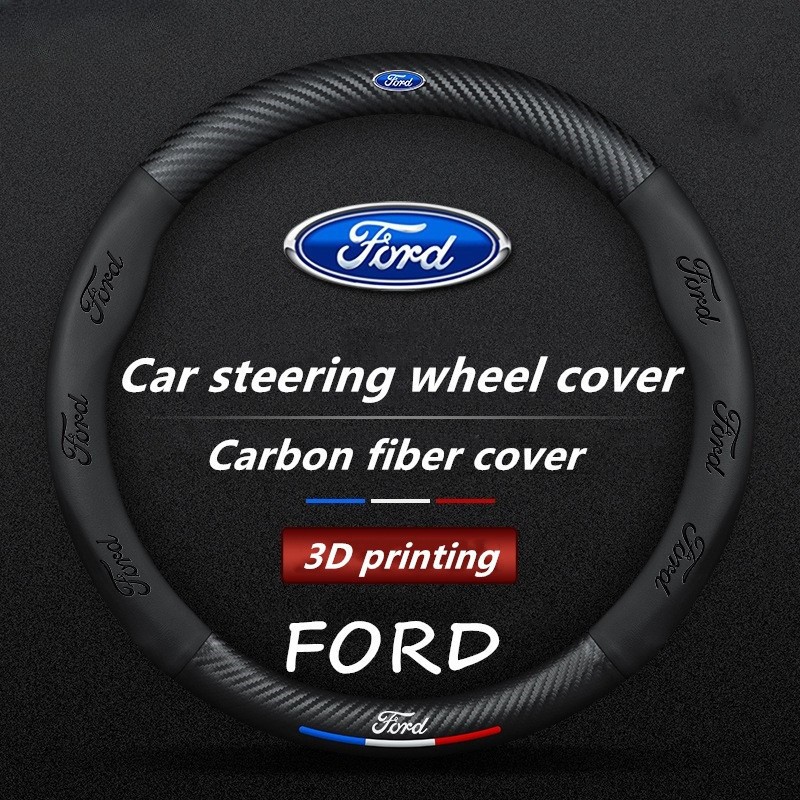 Penutup Roda Kemudi Ford Slim Kulit 38cm, Roda Kemudi Kulit Karet Anti ...