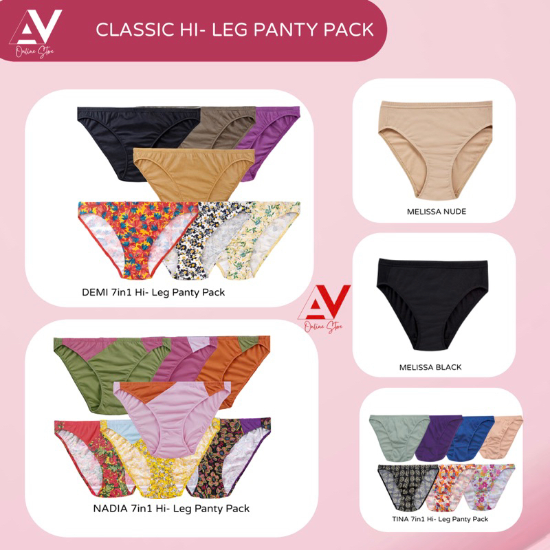 Avon Classic Hi -Leg Panty Pack - Demi, Nadia, Tina, Melissa | Shopee ...