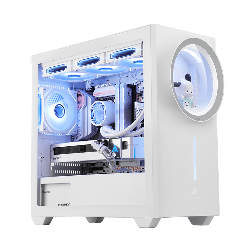 Segotep Nexus 1 PC Case (M-ATX/ITX) w/ Free Sanrio Figure (Cooling Fan ...