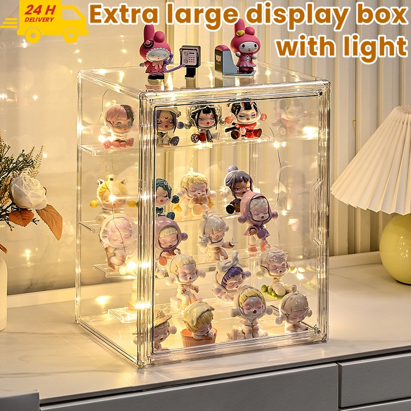 5-layer acrylic display box Popmart storage organizer transparent box ...