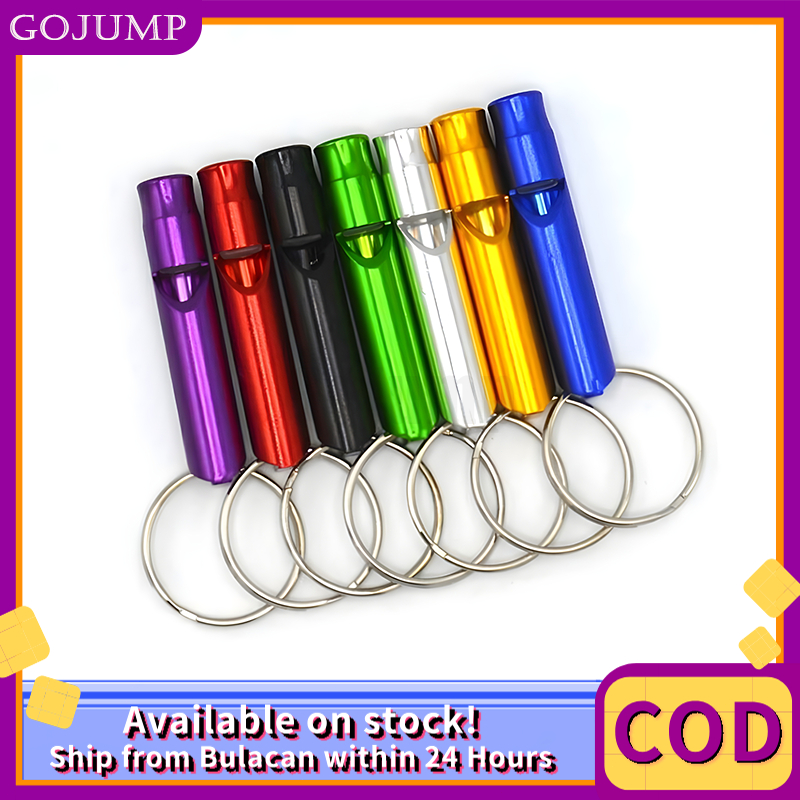 Small Aluminum Whistle Metal Whistle Tube Keychain Metal Rescue Whistle ...