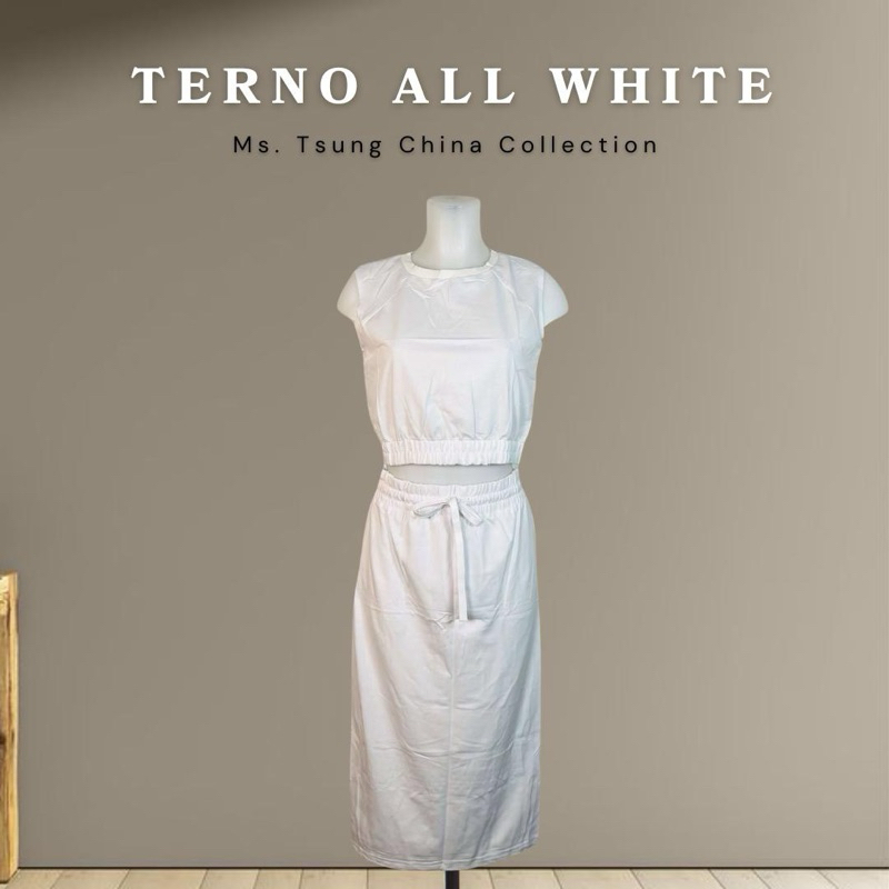 Terno All White by demure clothing | Shopee Philippines
