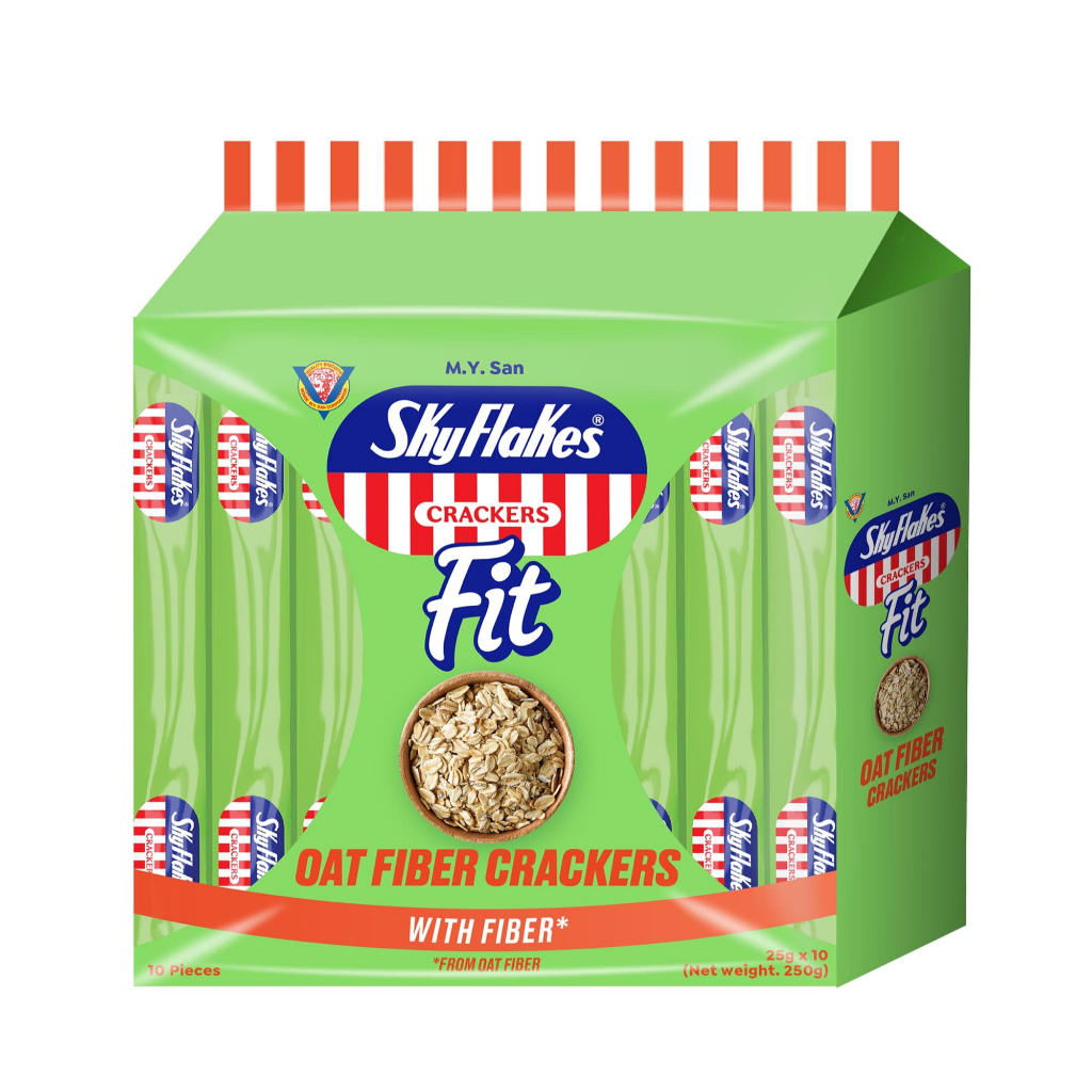 My San Skyflakes Crackers Fit Oat Fiber 25gx10s | Shopee Philippines