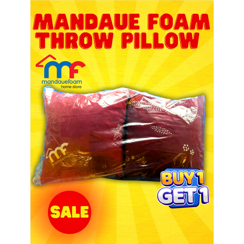 Mandaue Foam Throw Pillows BUY 1 TAKE 1 (without cover) | Shopee ...