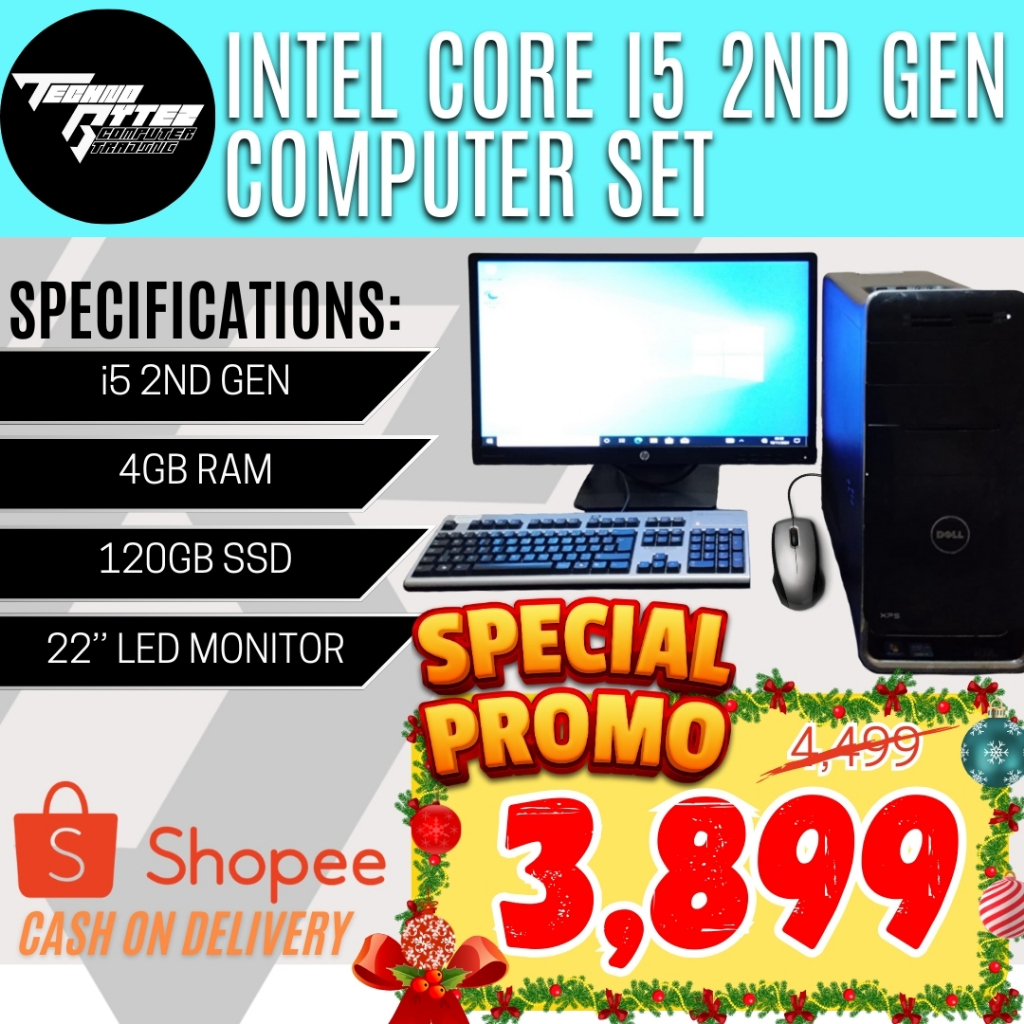 Intel Core i5 2ND GENERATION SYSTEM UNIT TOWER/ COMPUTER SET (DELL/HP ...