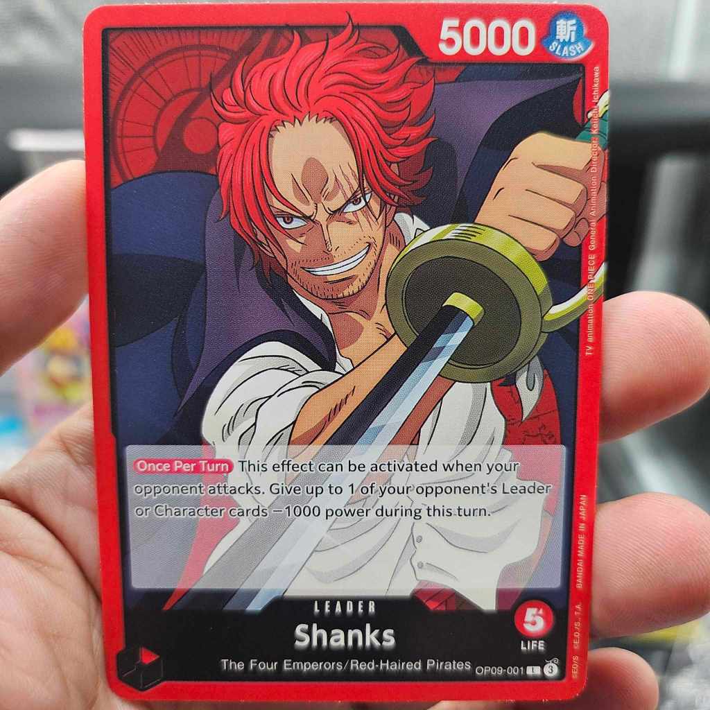 One Piece TCG [ENGLISH] OP09-001 L Shanks [ENGLISH VERSION] | Shopee Philippines