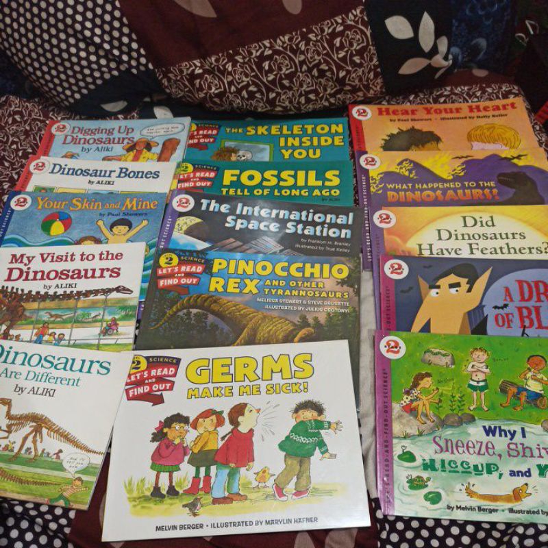 let's read and find out science Dinosaurs by Aliki germs skeleton drop ...