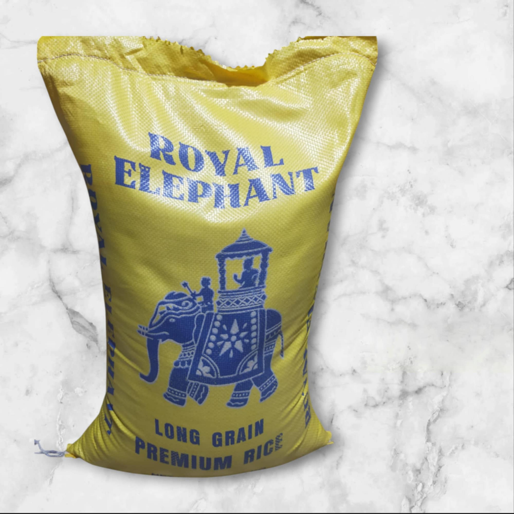 10 kg Royal Elephant or Royal Sheep Long Grain White Rice, (Repacked in ...