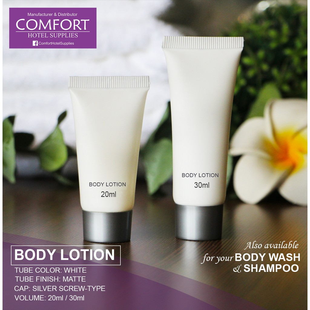 Comfort Hotel Supplies Body Lotion in Tube 10pcs for Travel and Hotels ...