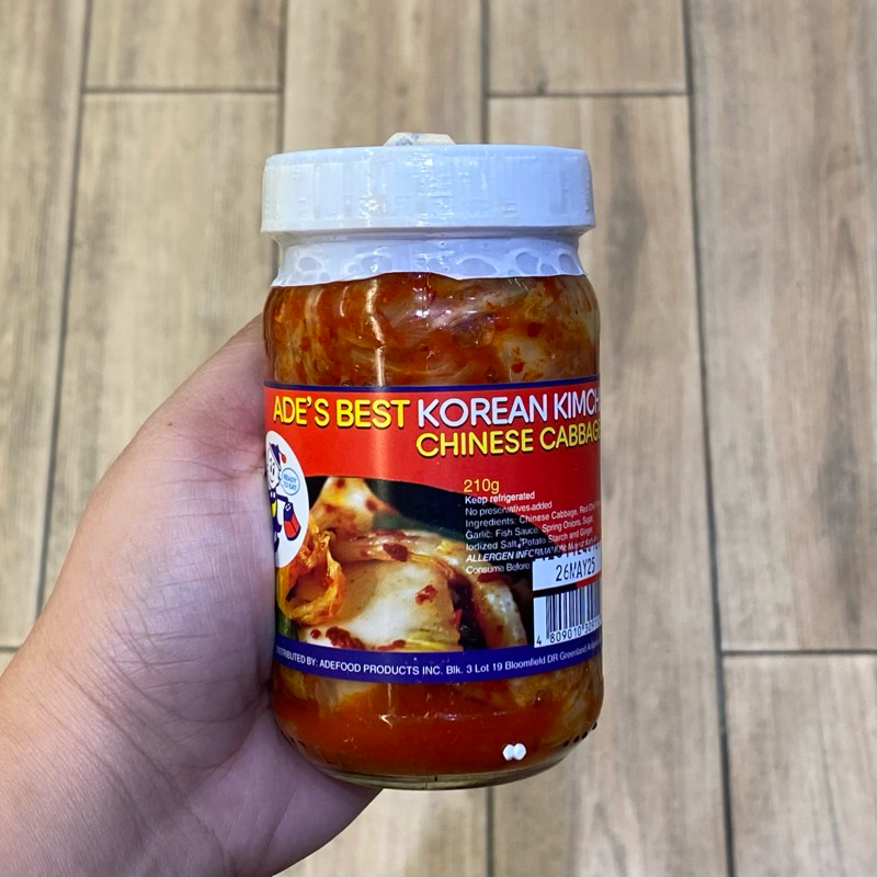 ADE’S BEST KOREAN KIMCHI CHINESE CABBAGE 210g | Shopee Philippines