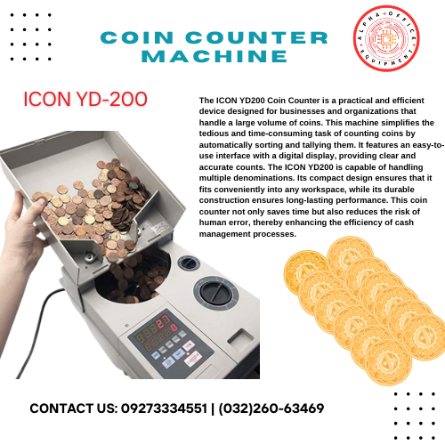 Heavy Duty ICON YD-200 Coin Counter, Cash Counter, Coin Counting ...