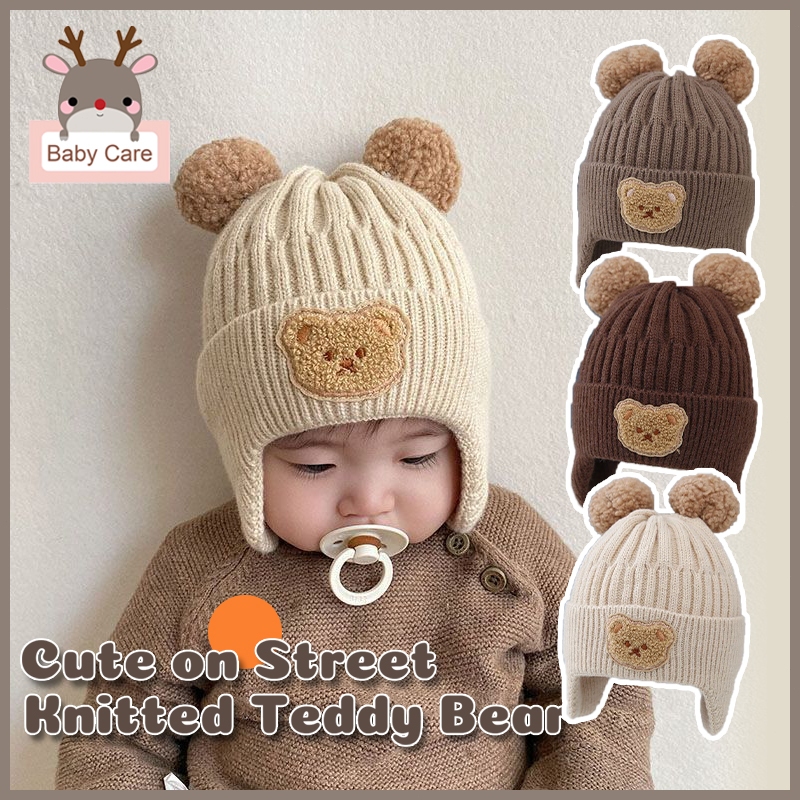 Baby Bonet Hat Soft Hat Newborn Boy Girl Cotton Hats knitted hat for ...