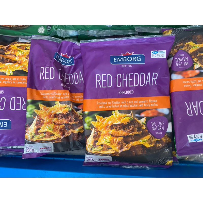 EMBORG RED CHEDDAR SHREDDED CHEESE | Shopee Philippines EMBORG RED CHEDDAR SHREDDED CHEESE | Shopee Philippines