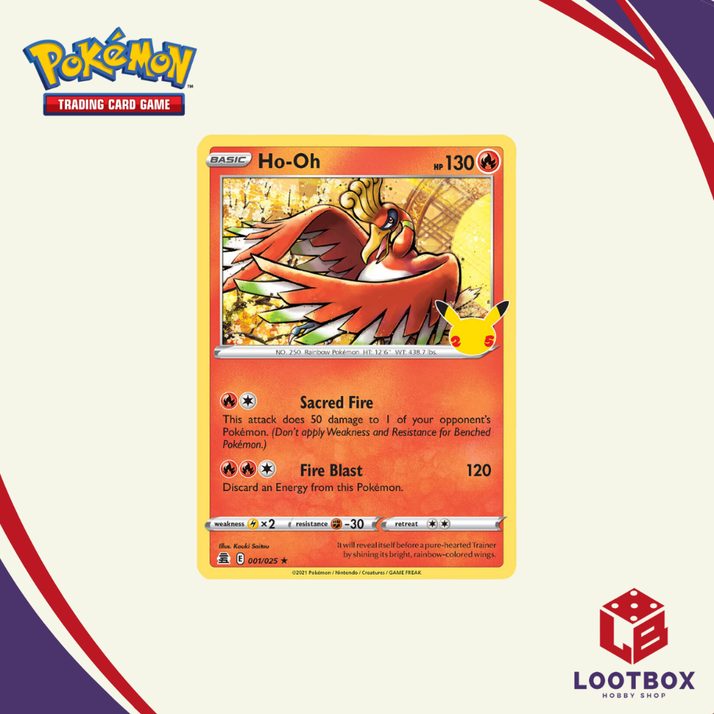 Pokemon Card Game: Ho-Oh (Rare) - Celebrations | Shopee Philippines