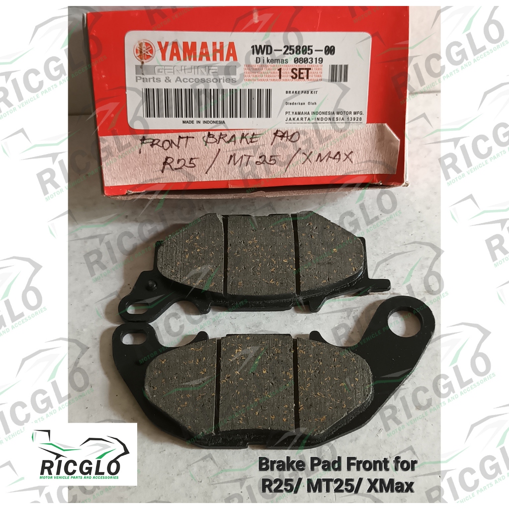 YAMAHA BRAKE PAD FRONT FOR XMAX (1WD-25805-00) | Shopee Philippines
