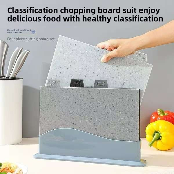 Chopping Board Set With Index Style Tabs And Storage Stand Case ...