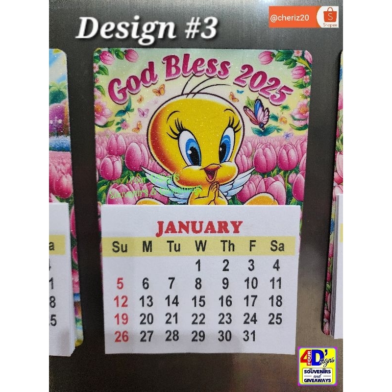 tweety 2025 ref magnet calendar | Shopee Philippines
