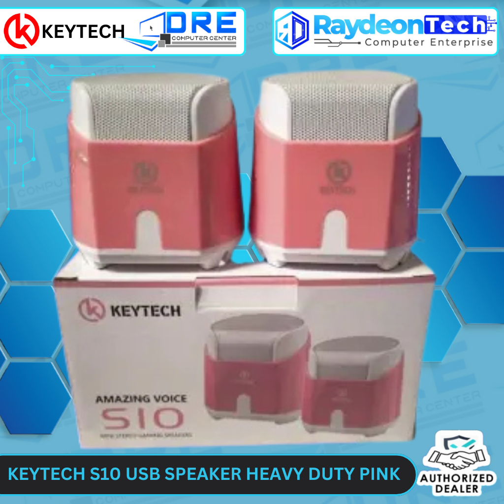 keytech s10 usb speaker heavy duty Pink | Shopee Philippines
