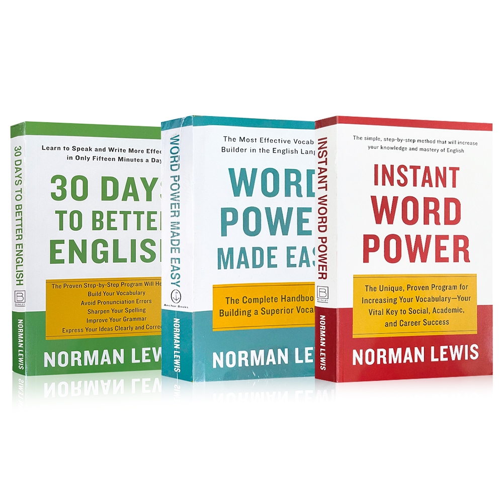 3Books Word Power Made Easy/ 30 Days To Better English/ Instant Word ...