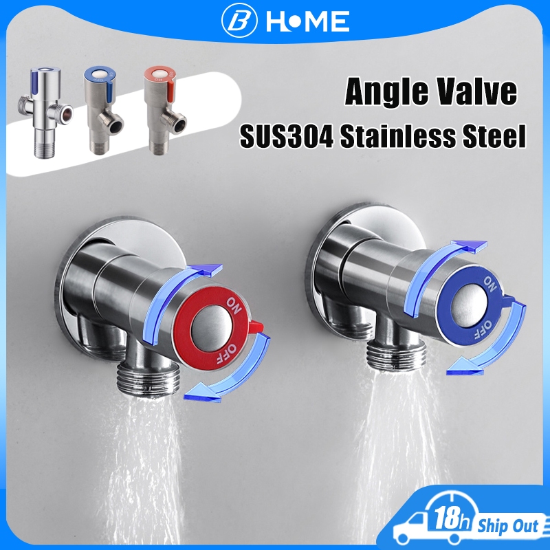 1/2'' Angle Valve Toilet Faucet Angle Valve Bathroom Faucet Stainless ...