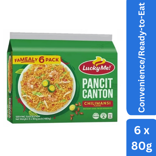 Lucky Me! Pancit Canton Instant Noodles Chilimansi Multipack 6 Pieces ...