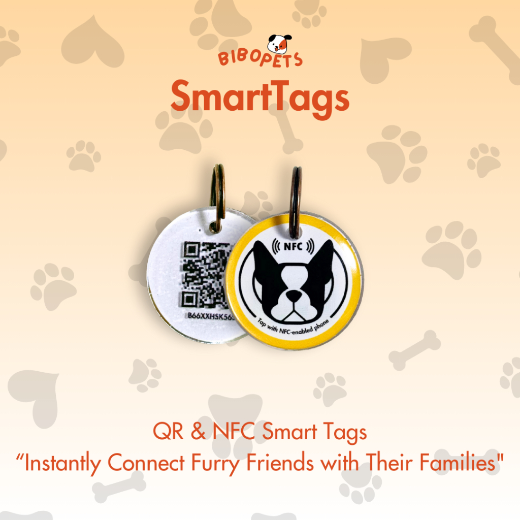 Bibo Pets Smart Tags - NFC & QR Code Smart Pet ID | Shopee Philippines