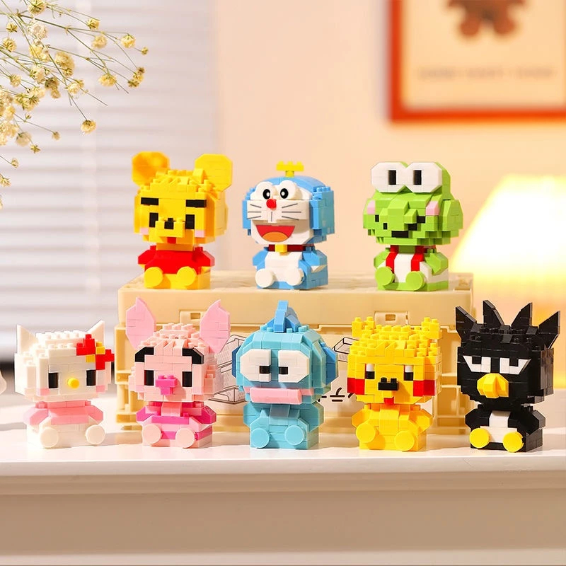 Mini Building Block Assembled Small Sanrio Particles Toys For Kid ...