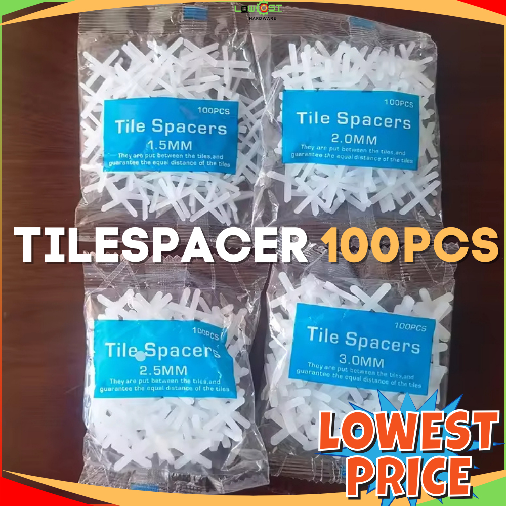 100PCS Tile Spacers 1MM 1.5MM 2MM 3MM 5MM Cross Tile Leveling System ...