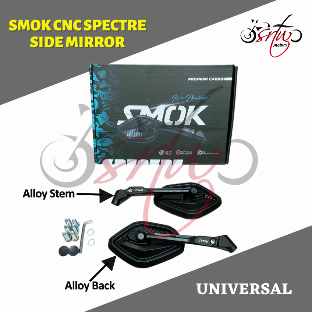 SRTW SMOK CNC Spectre Side Mirror Universal | Shopee Philippines