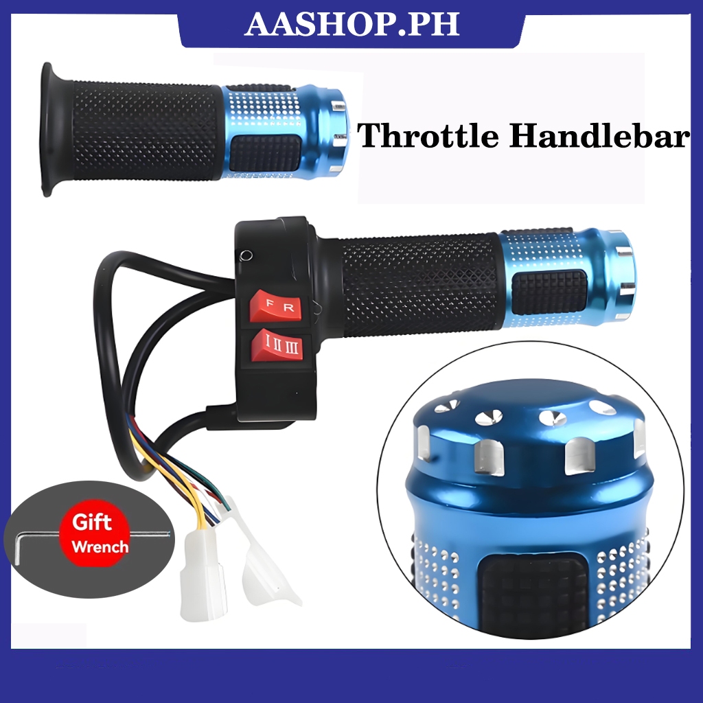 Universal Ebike Throttle Grip With 3 Speed Button motor Speed booster ...