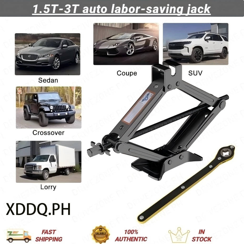 1.5T-3T Auto Labor Saving Jack Small Car Tire Jack SUV Car Tool Set ...