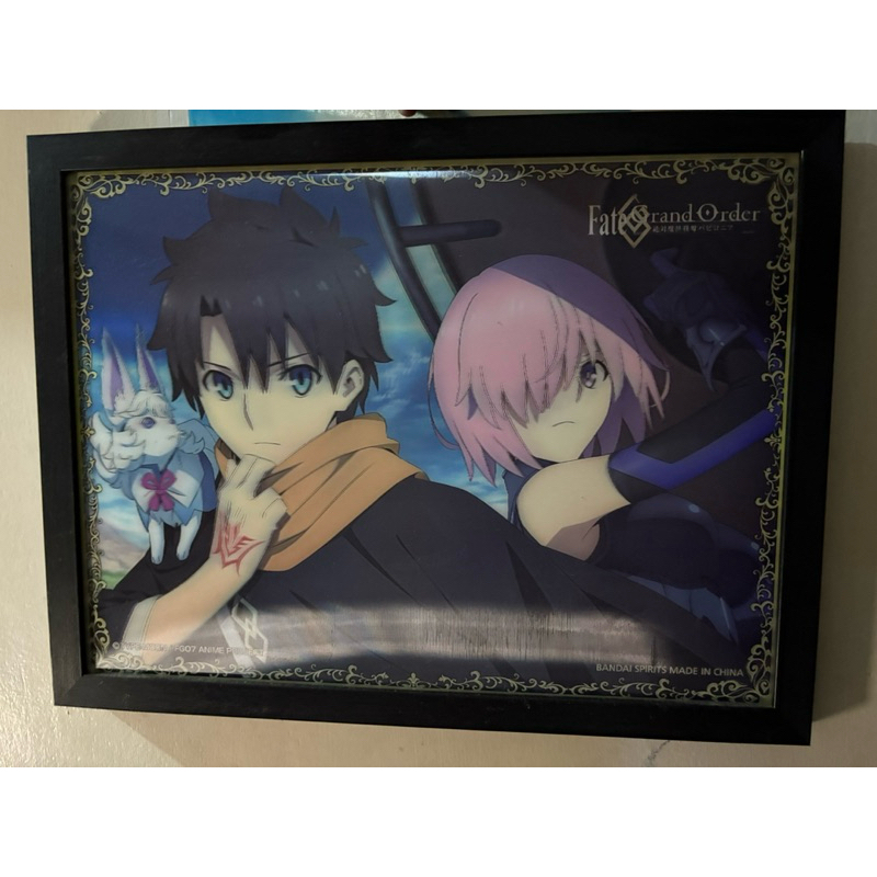 Anime Fate Grand Order Ritsuka Fujimaru & Mash Poster with Frame ...
