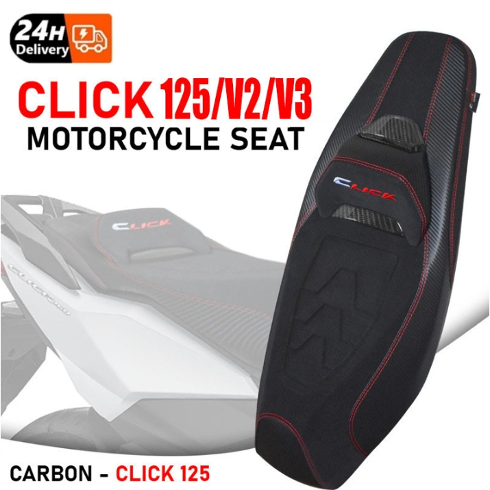 HONDA CLICK 125/V2/V3/ADV160 CAMEL BACK SEAT ASSY WITH EMBROID LOGO AND ...