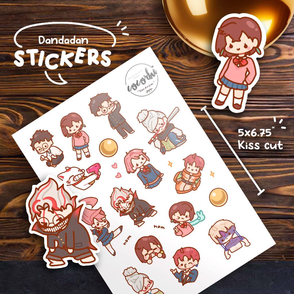 Dandadan Stickers | A5 size for journals & crafts | Shopee Philippines