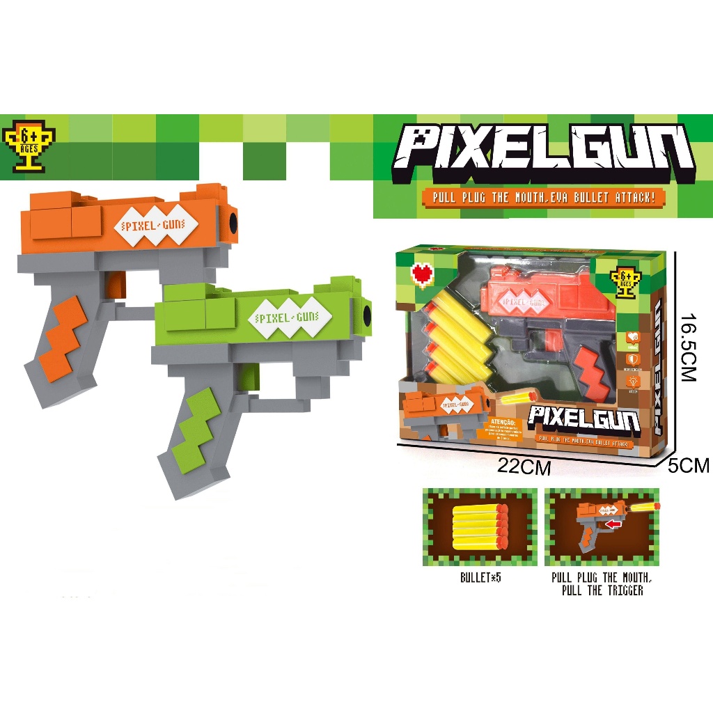 Minecraft soft bullet gun toy shooting toys for children Christmas ...