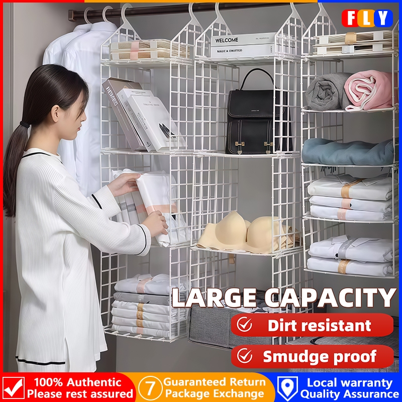 Clothes Storage Wardrobe Hanging Organizer Cabinets Hanger Home Handbag ...