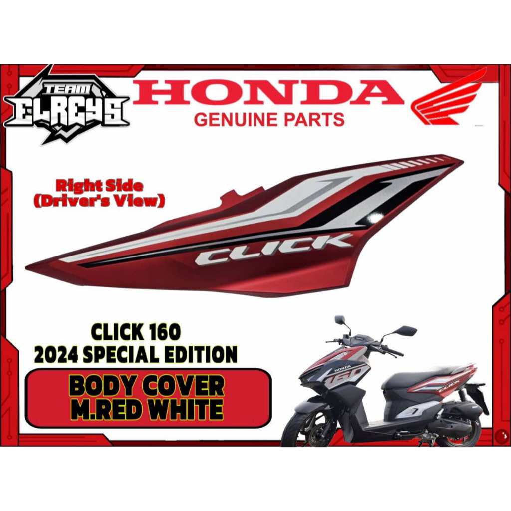 HONDA CLICK 160 SPECIAL EDITION 2024 (MATTE/ GLOSSY BLACK RED) | Shopee ...