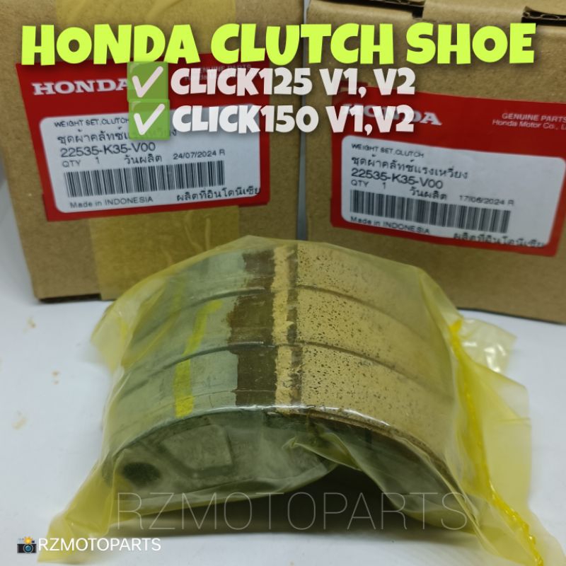 CLUTCH SHOE / LINING - HONDA CLICK125 V1,V2/CLICK150 V1,V2 | Shopee ...