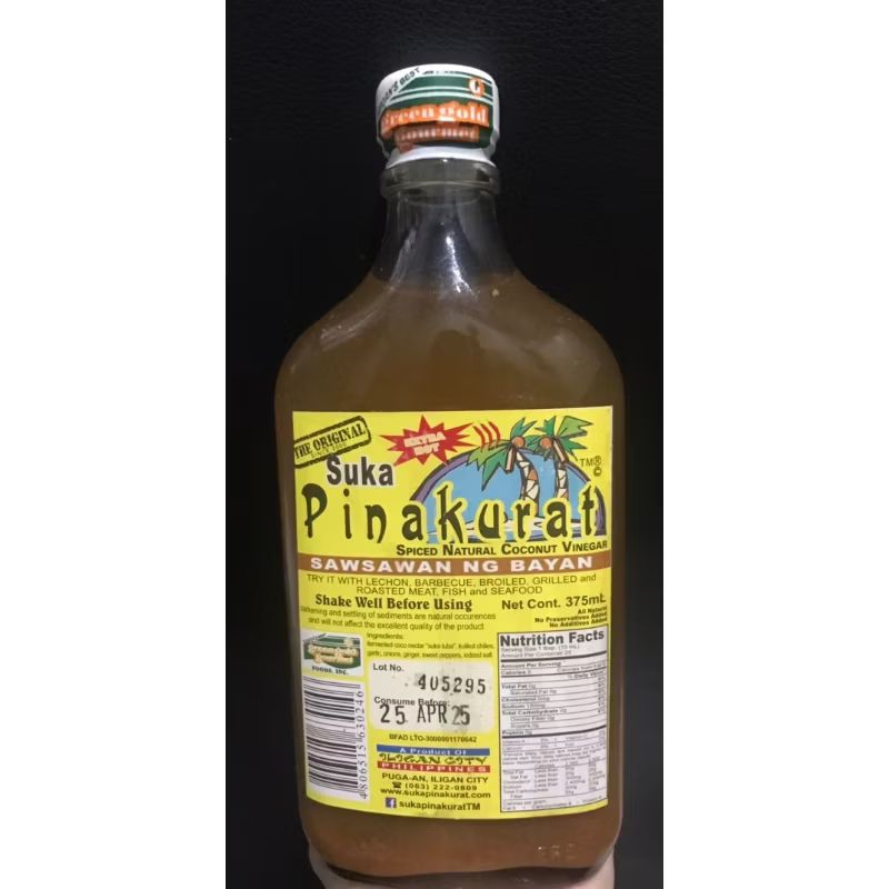 375mL Suka Pinakurat Extra Hot Spiced Natural Coconut Vinegar | Shopee ...