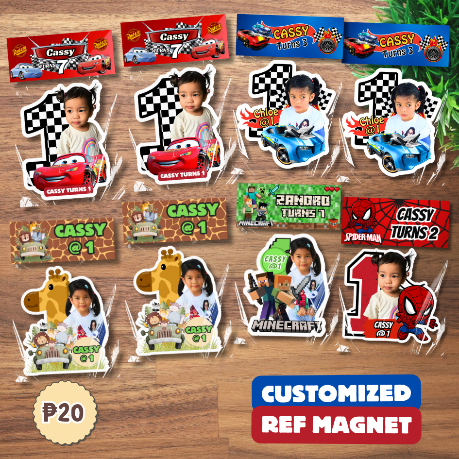 Personalized Ref Magnet Customized Birthday Baptism Giveaways | Shopee ...