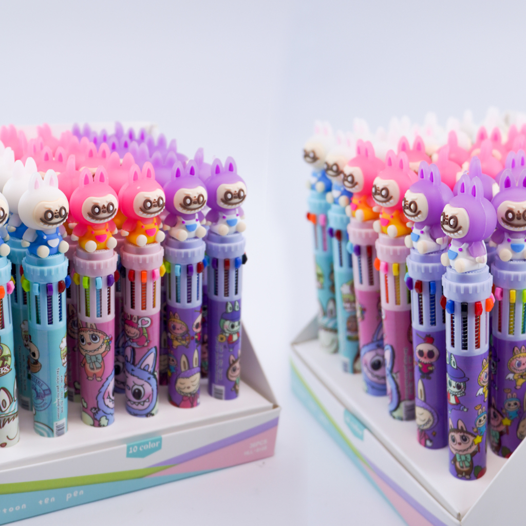 Multi-color pen Labubu design(10 color)-36pcs | Shopee Philippines