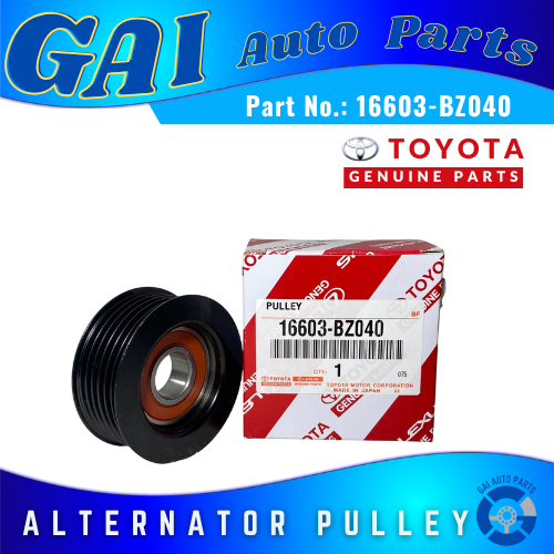 Pulley for TOYOTA Avanza 1.3L 2011-up (16603-BZ040) Genuine Parts ...