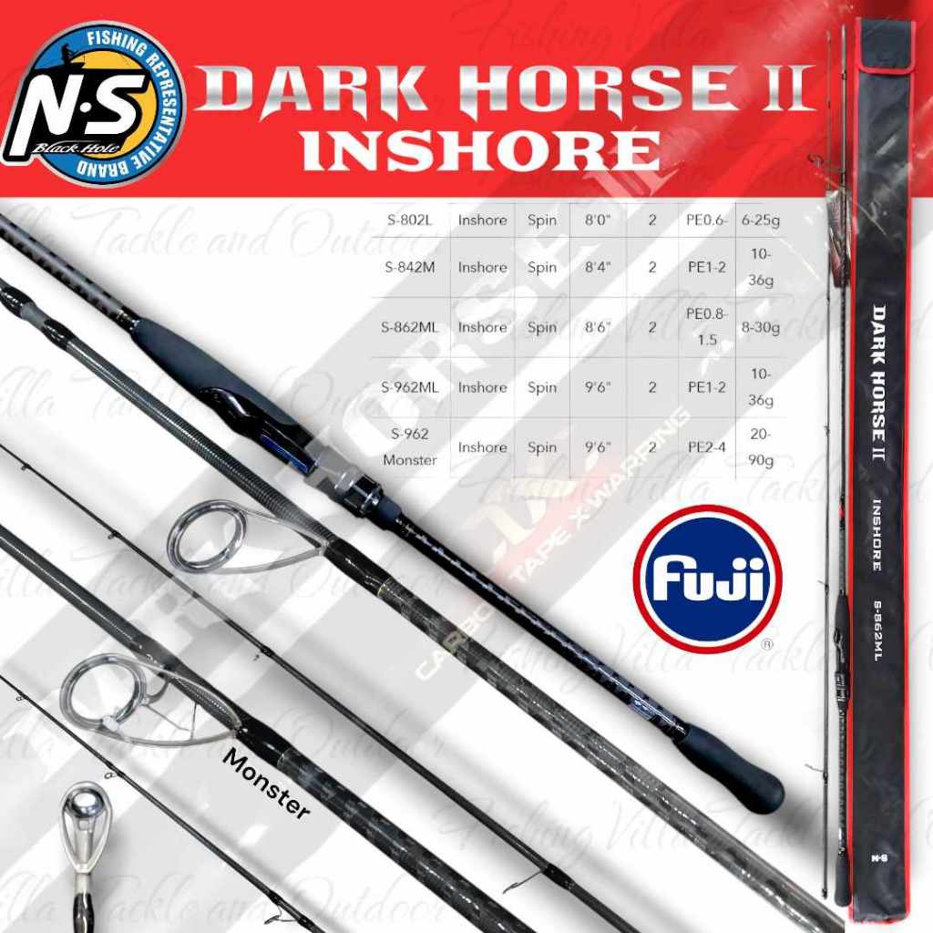 N.S Black Hole DARK HORSE II Inshore Fishing Rod - High Quality ...