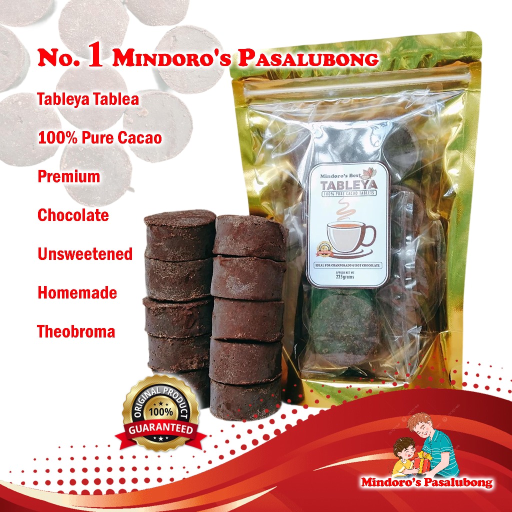 Tableya 100% Pure Cacao Premium Tablea Chocolate Unsweetened Homemade ...