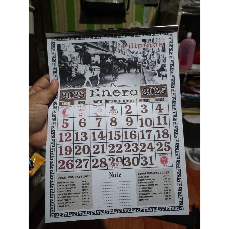 A4 SIZE 2025 OLD STYLE CALENDAR | Shopee Philippines